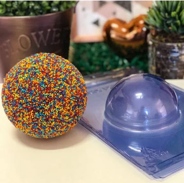 100mm Sphere Ball/Breakable - 3 Part Chocolate Mold – Alani's Boutique Co